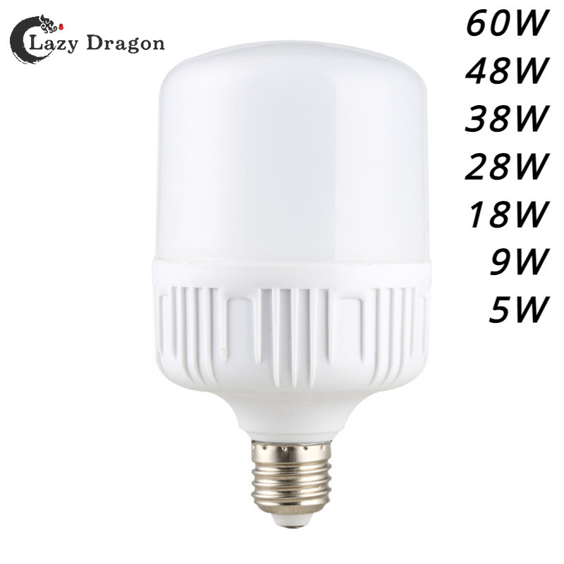 หลอดไฟ LED 5w 9w 13w 18w 28w 38w 48w 60w E27 220V สําหรับห้องนั่งเล่น ทางเดิน บ้าน | Shopee Thailand