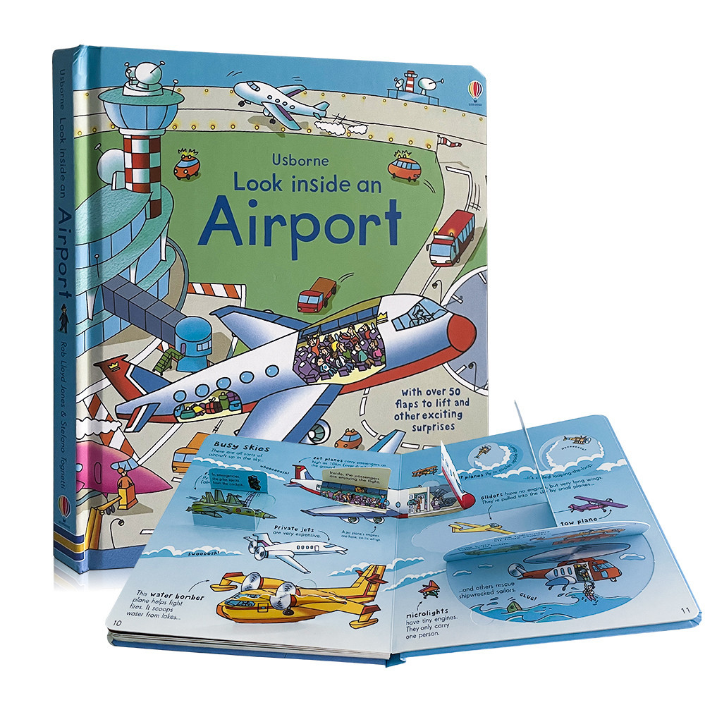 Usborne Look Inside An Airport Educational 3D English Picture Books for ...