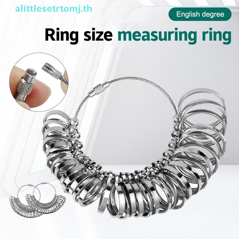 Alittlese แหวนโลหะเครื่องวัด Sizer เมตร Hand Loop Jewellery วัดแหวน ...