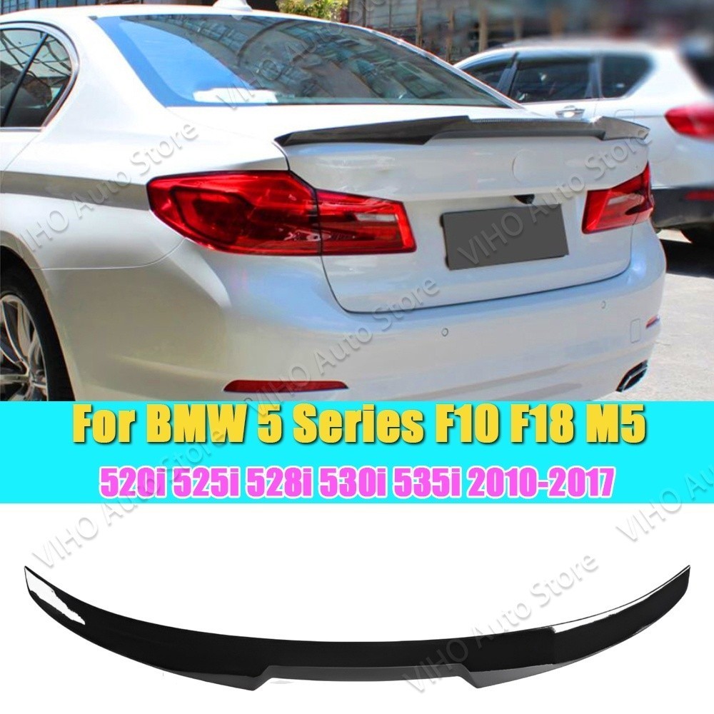 ด้านหลังสปอยเลอร์สําหรับ BMW M4 สไตล์ 5 Series F10 F18 M5 520i 525i 528i 530i 535i 2010-2017 ...