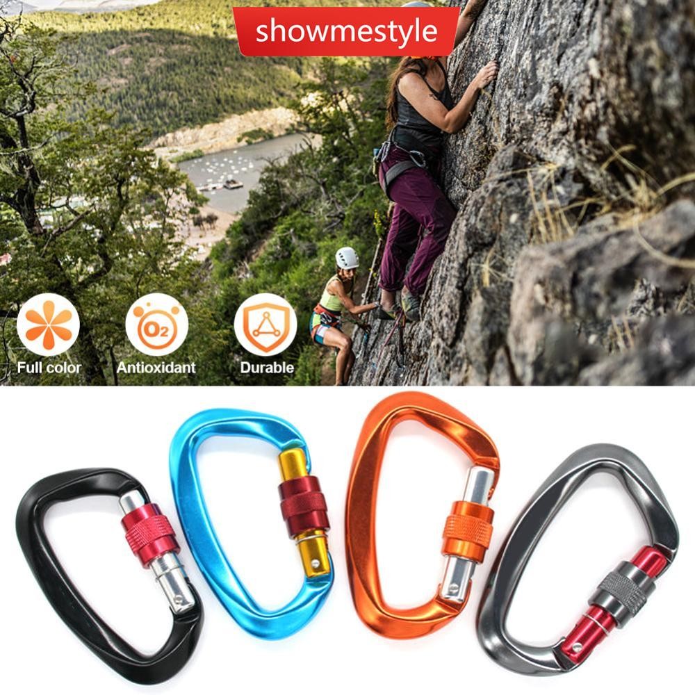 SES 25kn Professional Rock Climbing D-Shape Carabiner Buckle Safety ...