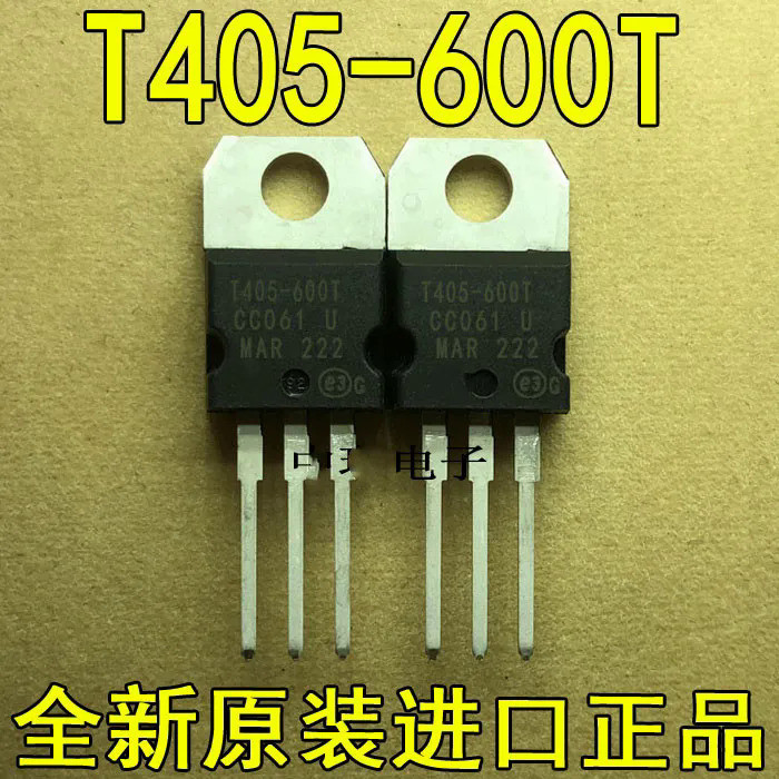 วงจรรวม T405-600T T 10 ชิ้น405600T Thyristor TO-220 4A ไตรแอกไทริสเตอร์ ของใหม่ 100% YLOM ...