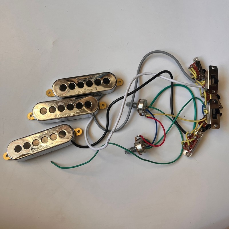 ปิ๊กอัพ Tri-Sonic Alnico SSS Single Coil Pickups Chrome มัลติฟังก์ชั่น ...