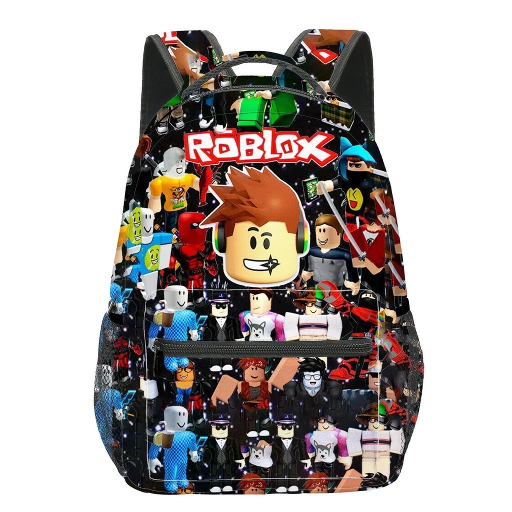 Beg Roblox Sekolah กระเป๋าเป้สะพายหลังนักเรียนประถมและมัธยมต้นกระเป๋า ...