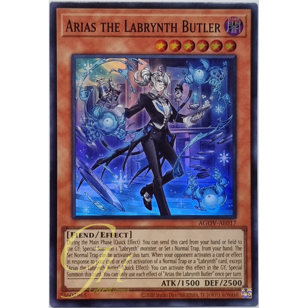 Yugioh [AGOV-AE017] Arias the Labrynth Butler (Super Rare) | Shopee ...