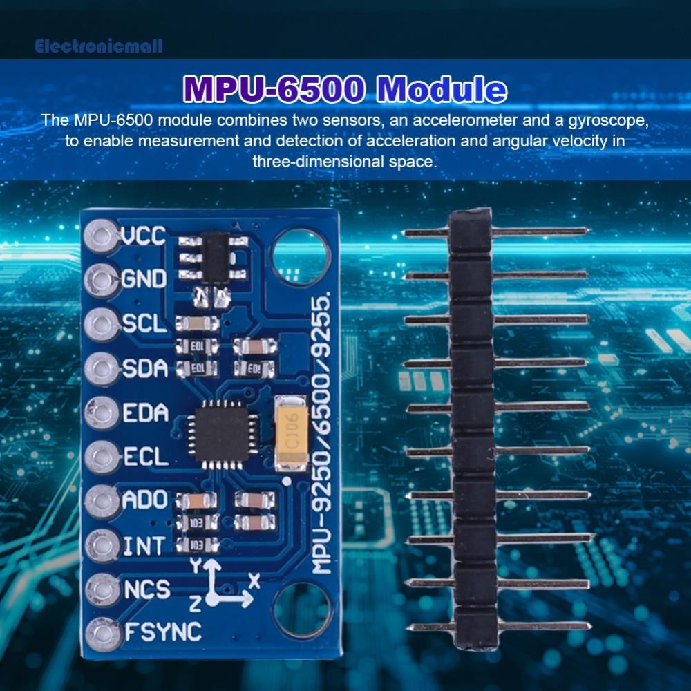 [ElectronicMall01.th] โมดูลเซนเซอร์วัดความเร็วไจโรสโคป MPU6500 6 แกน ...