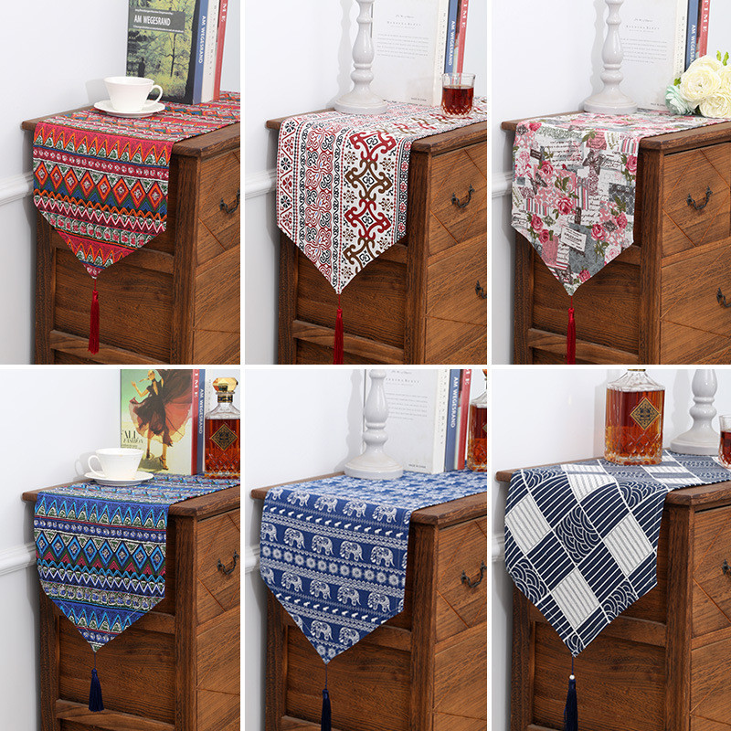 Best-seller on douyin#New Chinese Style Table Runner Ethnic Style ...