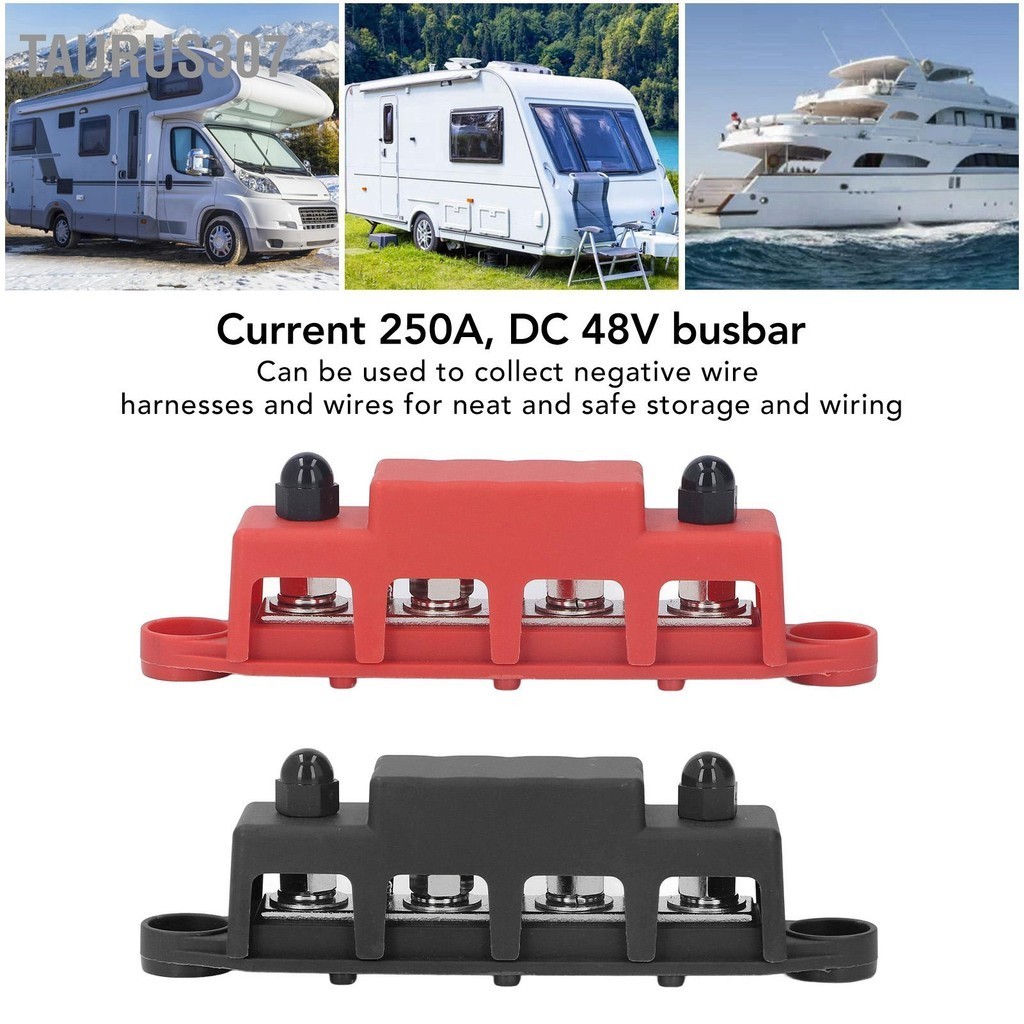Taurus307 4 สตั๊ด M8 Bus Bar Heavy Duty โมดูล Power Distribution Block ...