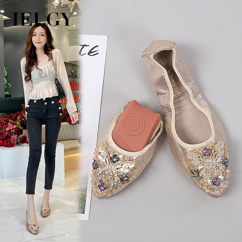 อิลกี้ รองเท้าส้นแบนใส่สบายรองเท้าพลัสไซส์ (424344) | Shopee Thailand