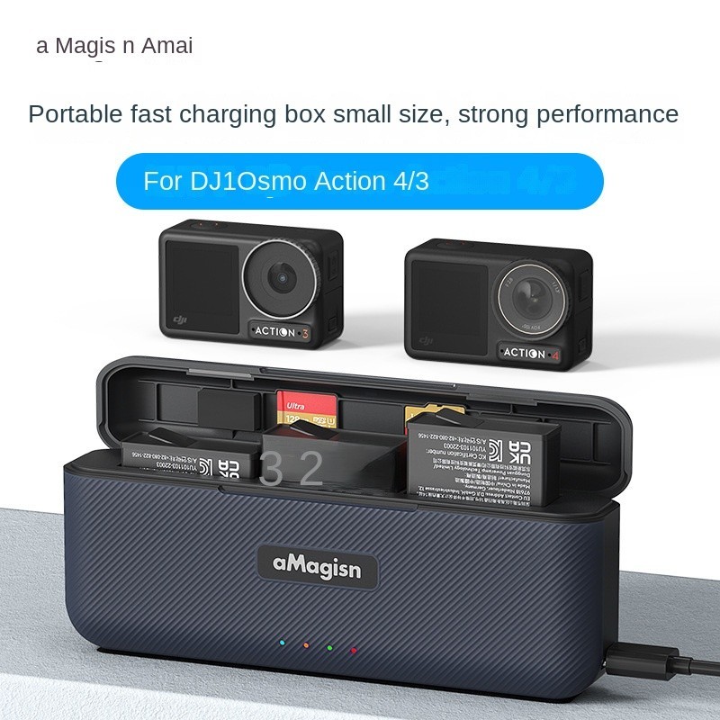 Amagisn DJI Action4 เคสชาร์จเร็ว Action3 อุปกรณ์เสริมกล้องกีฬา | Shopee ...