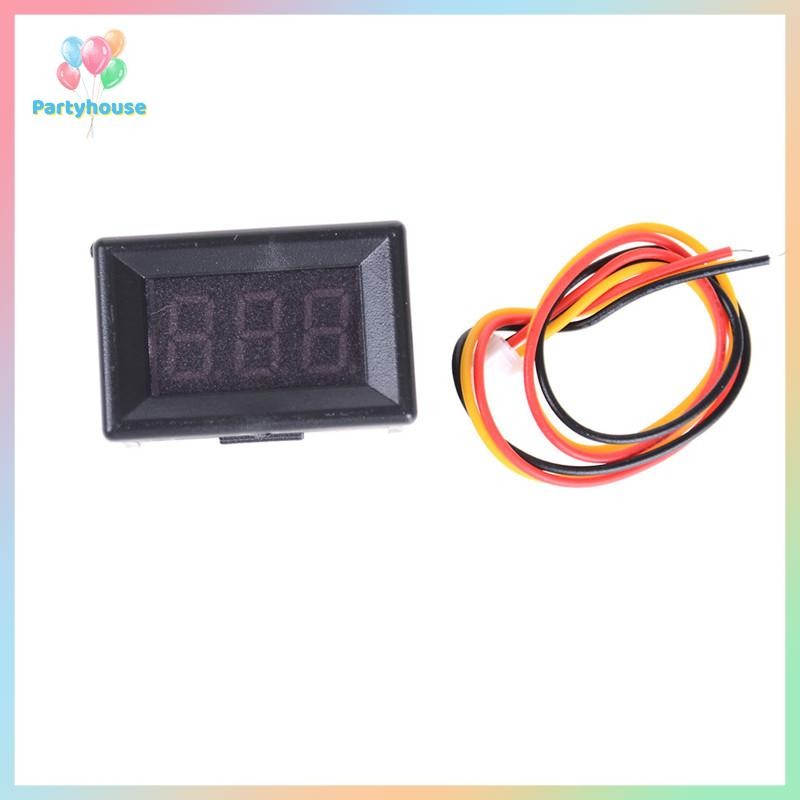 Uvig>dc 0-100V LED Mini Digital Voltmeter Volt Meter Gauge แผงแรงดัน ...