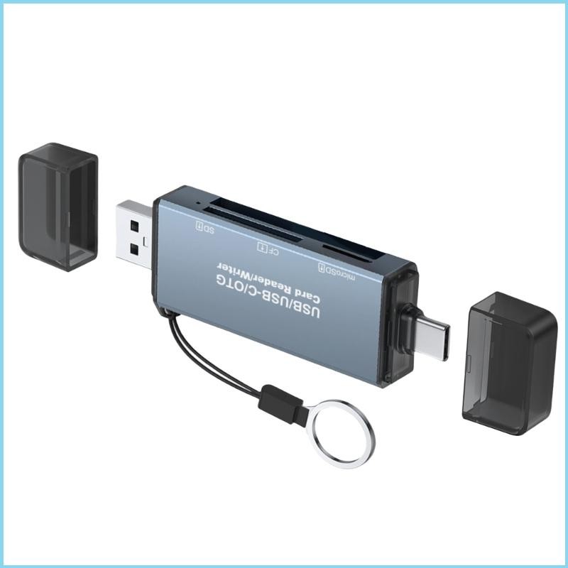 อะแดปเตอร์เครื่องอ่านการ์ดแฟลช EZR USB 3 ใน 1 USB 3 0 ประเภท C SD2 0 MicroSDs CF2 0 เครื่องอ่าน ...