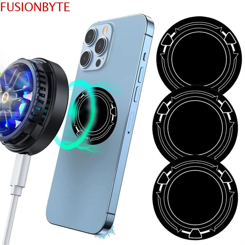 Fusionbyte แผ่นเย็นโลหะสําหรับโทรศัพท์มือถือ 5 ชิ้นหม้อน้ําแม่เหล็ก Cooler ชุบเกม Cooling ...