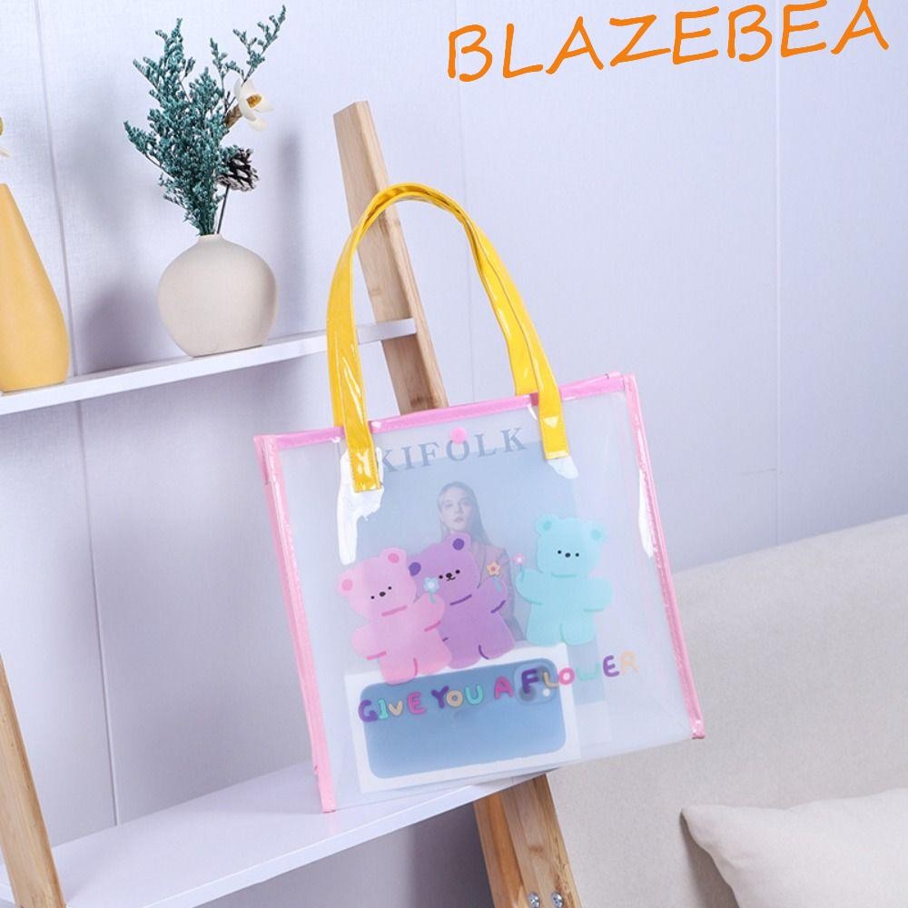 Blazebea กระเป๋าการ์ตูนน่ารัก Simple Kuromi Melody Jelly กระเป๋าสาวกระเป๋าชายหาดกระเป๋าเก็บ ...