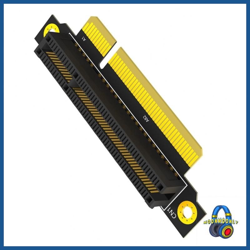 Moon 20 มม.PCE X8 Risers การ์ด 90 องศาอะแดปเตอร์การ์ด PCIE Extender ...