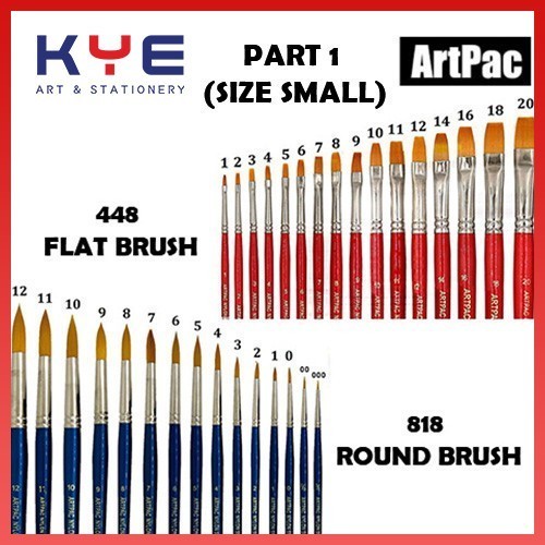 (ตอนที่ 1) Artpac Nylon Brush Round / 818 Round And 448 Flat / Berus ...