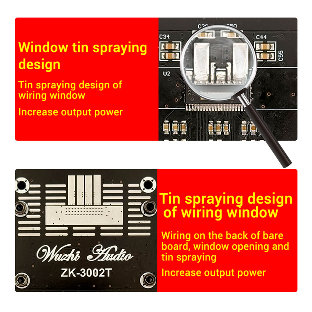 Diymore ZK-3002T บอร์ดขยายเสียงดิจิทัล บลูทูธ 2.0 สเตอริโอ 300W+300W ...