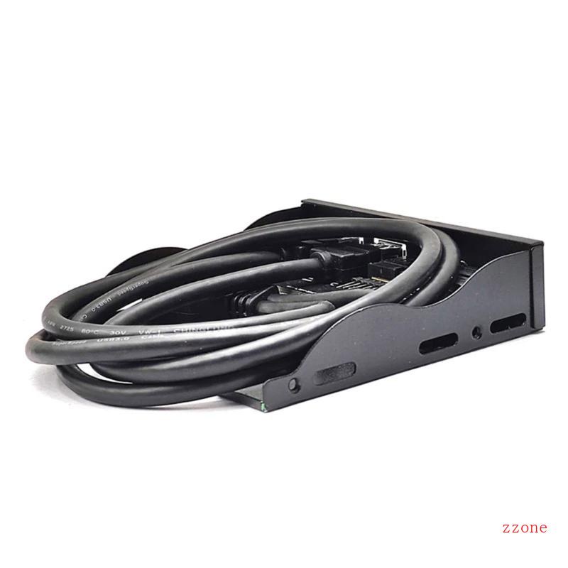 Zzz แผงเชื่อมต่อไมโครโฟน 2 พอร์ต USB 3 0 Hub PC ด้านหน้า 3 5 มม. ...