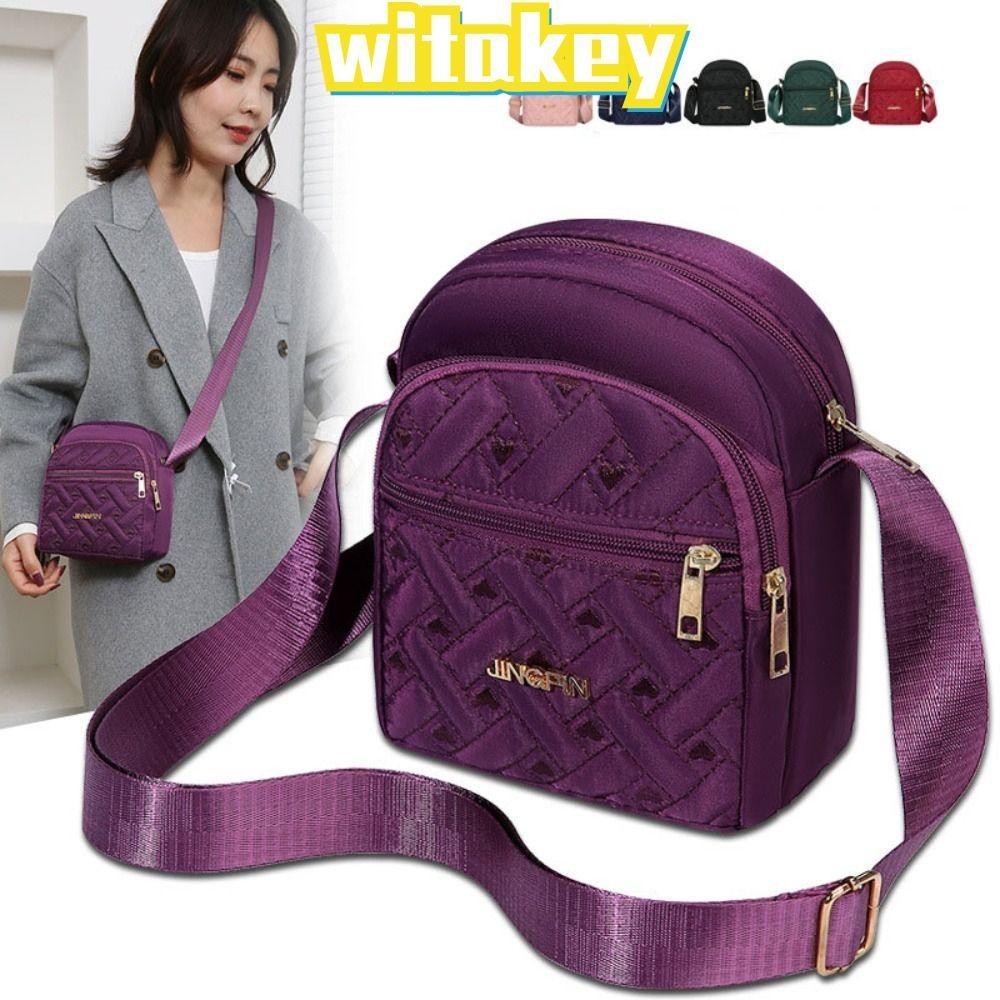 Witakey กระเป๋าสะพายไหล่ ผ้าไนล่อน ทรงสี่เหลี่ยม ขนาดเล็ก อเนกประสงค์ | Shopee Thailand