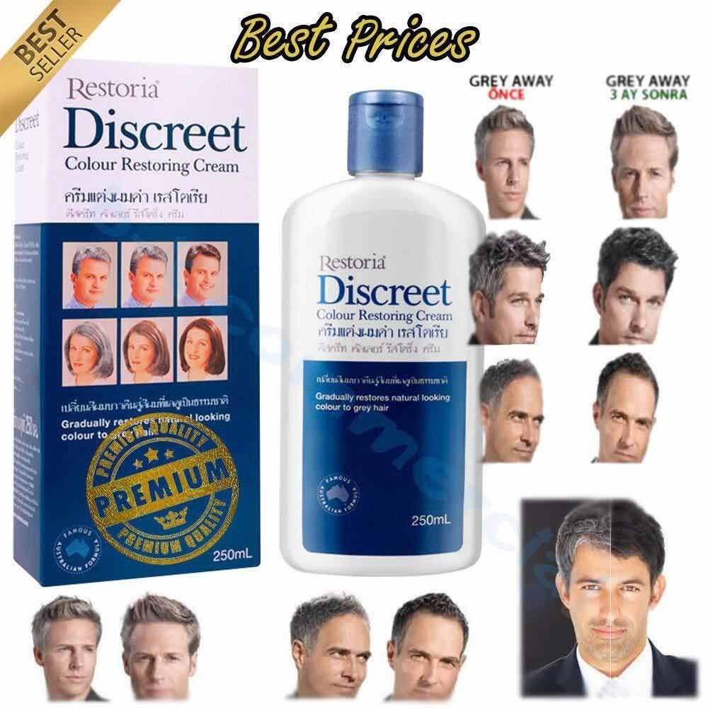 Restoria Discreet Grey Hair Color Restoring Cream Treatment Unisex ...