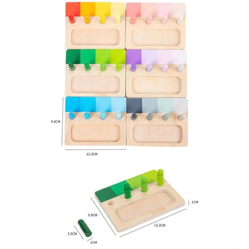 EducratePH Montessori Color Sorting Peg/preschool Color Matching ...