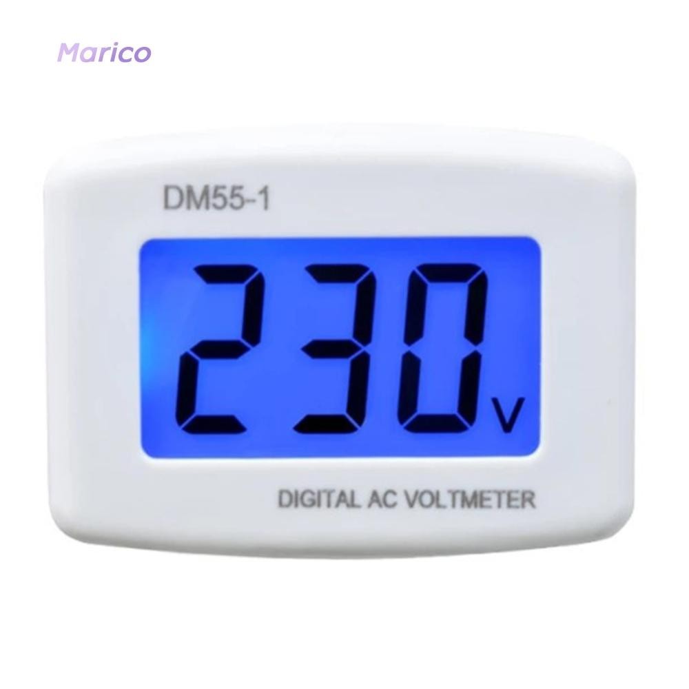โวลต์มิเตอร์ดิจิทัล หน้าจอ LCD DM55-1 AC 80-300V 110V 220V [Marico.th ...