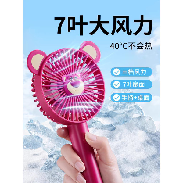 พัดลมมือถือ พัดลมจิ๋ว Miniso MINISO Disney Desktop Handheld Small Fan ...