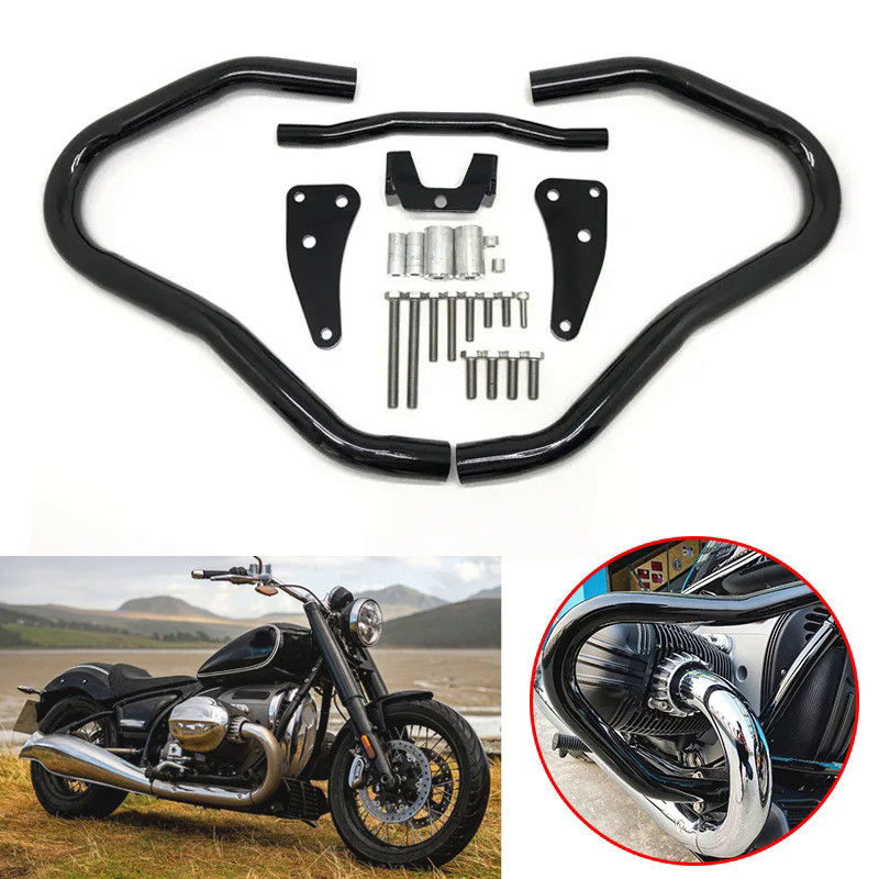 GM New R18B Classic Motorcycle Crash Bars Bar Highway Engine Guard ...