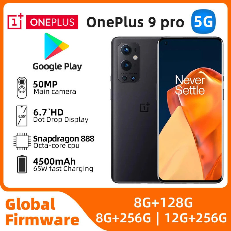 Oneplus 9 Pro Global Version 8GB 128GB Snapdragon 888 5G 120Hz Fluid Display Hasselblad 50MP ...