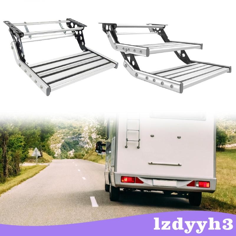 [Lzdyyh3] Rv Travel Trailer Manual Folding Step สําหรับและทางออกอลูมิเนียม | Shopee Thailand