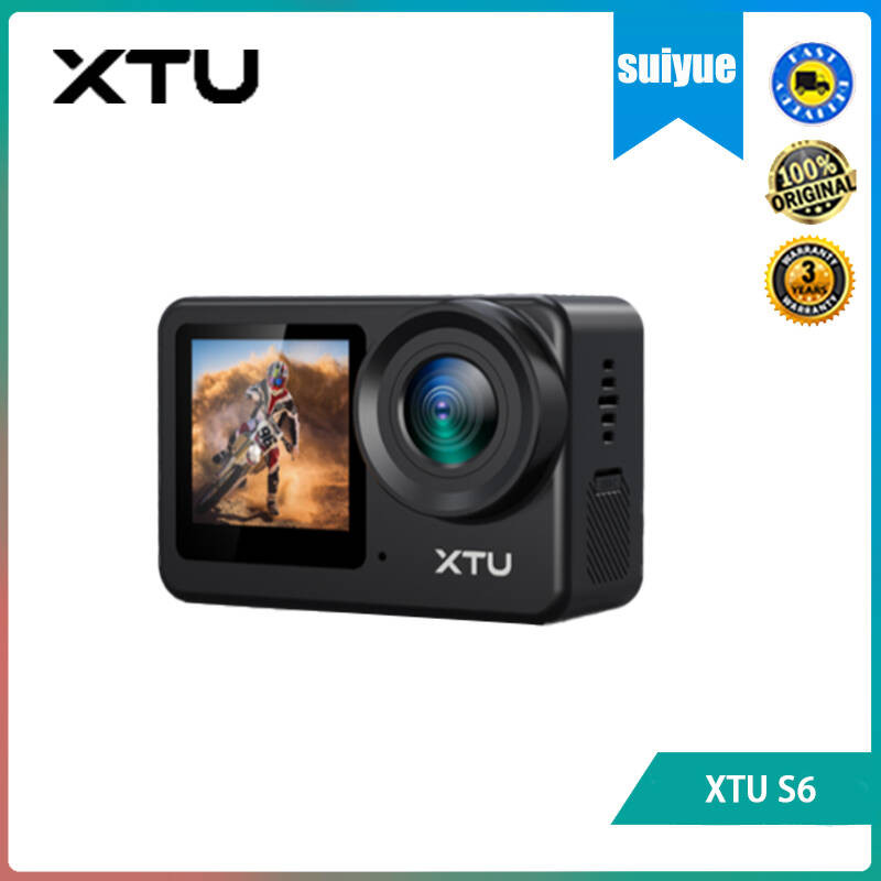 Xtu S6 Anti shake 4K กล้องกีฬาขี่จักรยานหมวกกันน็อคกระเป๋าหน้าอกเครื่องบันทึกคงที่ | Shopee Thailand