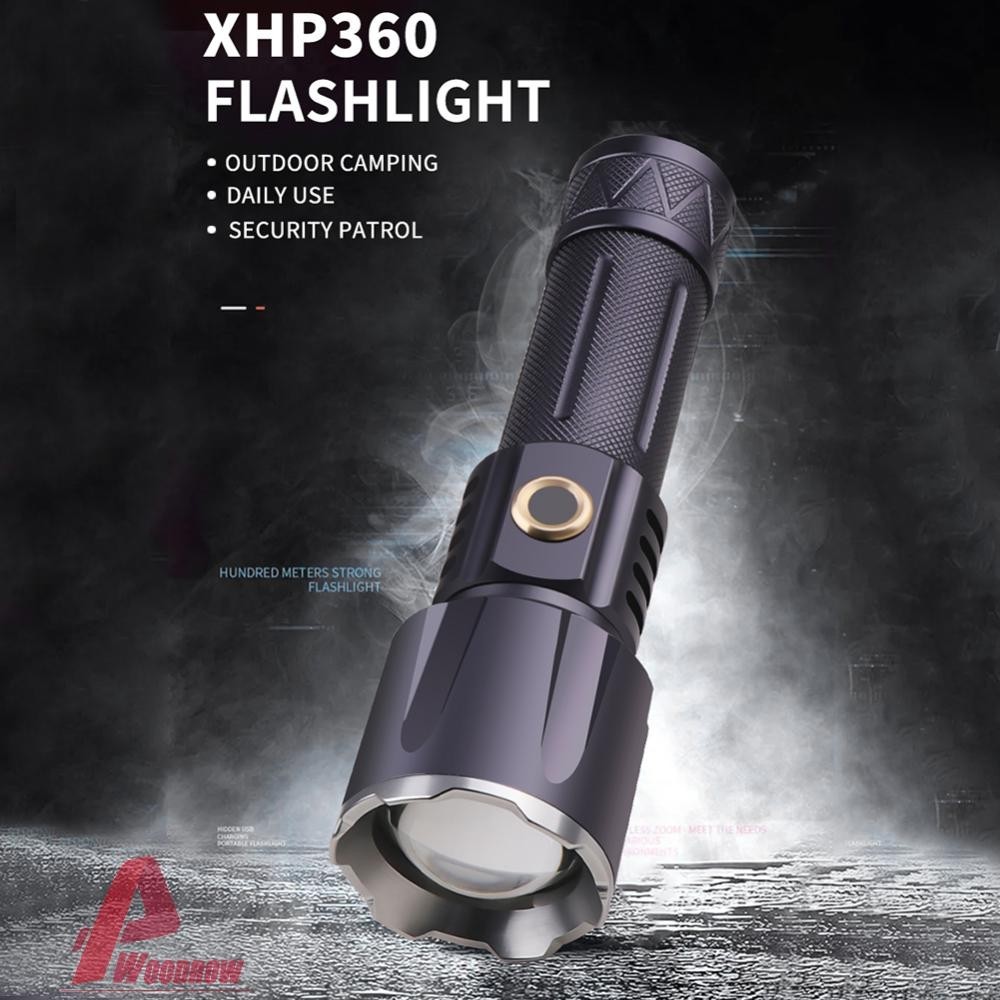 ไฟฉาย LED 2500lm 5 โหมด XHP360 กันน้ํา สําหรับเดินป่า ตั้งแคมป์ [Woodrow.th] | Shopee Thailand