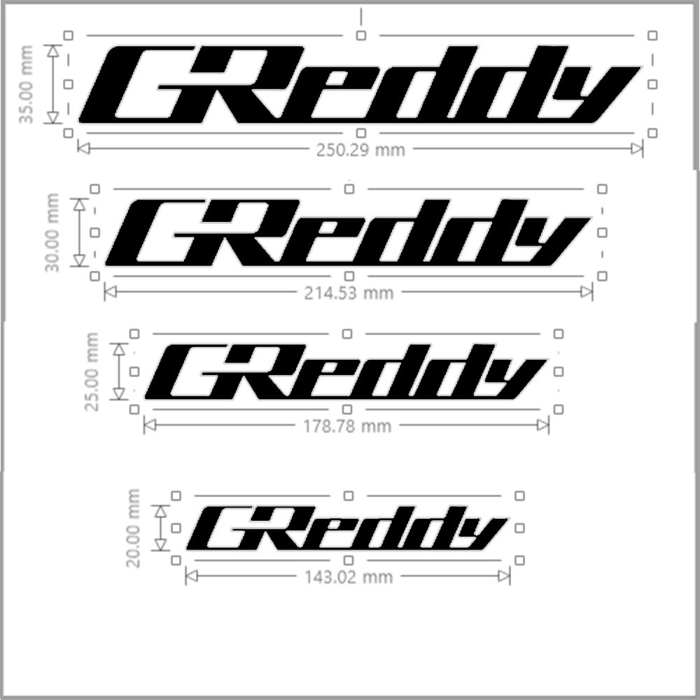 Greddy สติ๊กเกอร์ไดคัทติดรถยนต์ sticker กันน้ำ | Shopee Thailand