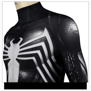 ชุดจั๊มสูทคอสเพลย์ Marvel Spider-Man Venom Tights พร้อมหน้ากากฮู้ด ...