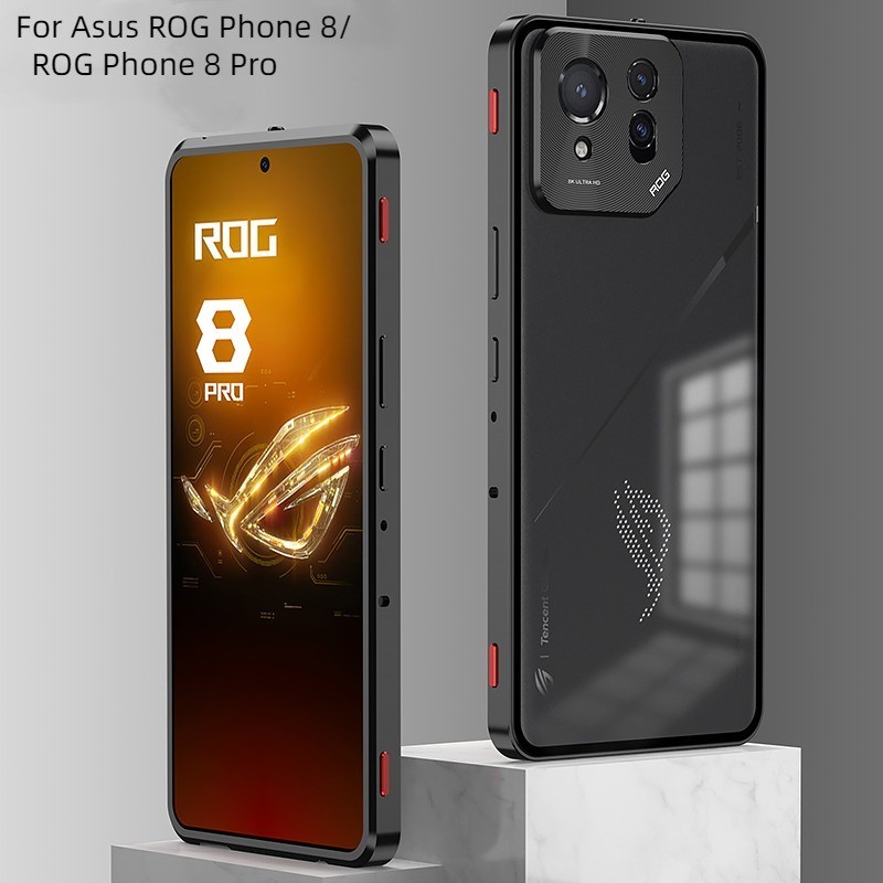 เคสโทรศัพท์มือถือ PC แข็ง ปิดล็อค ปิดด้านหลัง หรูหรา สําหรับ Asus Rog ...