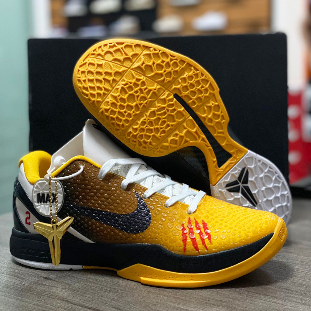 รองเท้า UA Zoom Kobe 6 Bruce Lee Lowcut คาร์บอนไฟเบอร์บาสเกตบอลรองเท้า ...