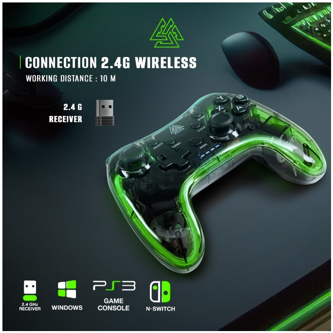 จอยเล่นเกมส์ EGA TYPE J2 Gaming Joy Controller จอยเกมมิ่งไร้สาย ของแท้ ...