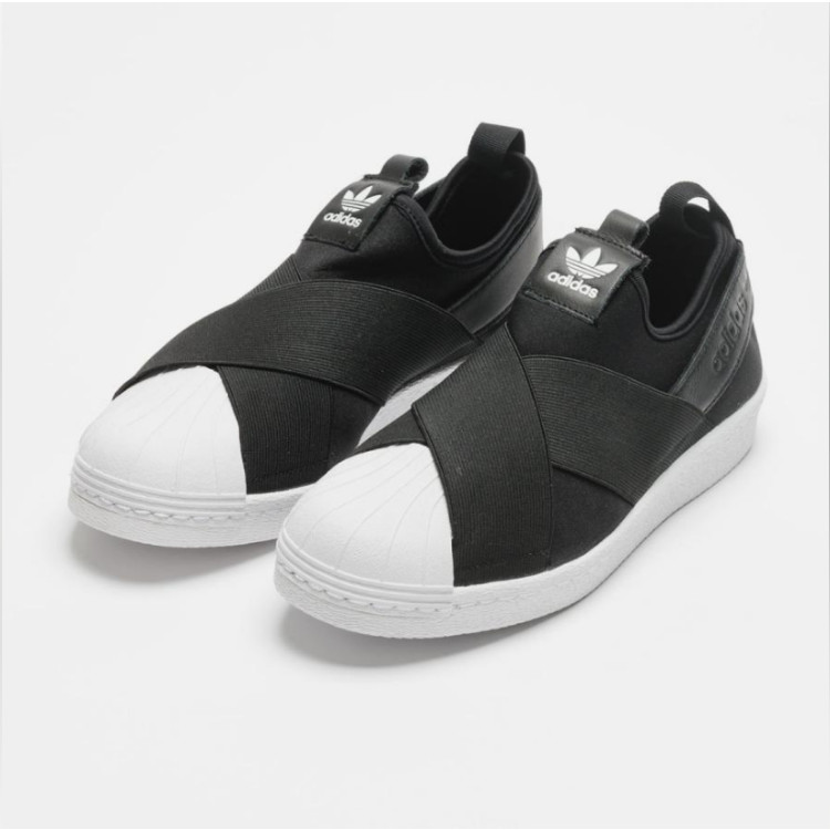 Adidas Clover Shell Toe slip on ของแท้รับประกัน ผู้ชายรองเท้าผู้หญิง ...