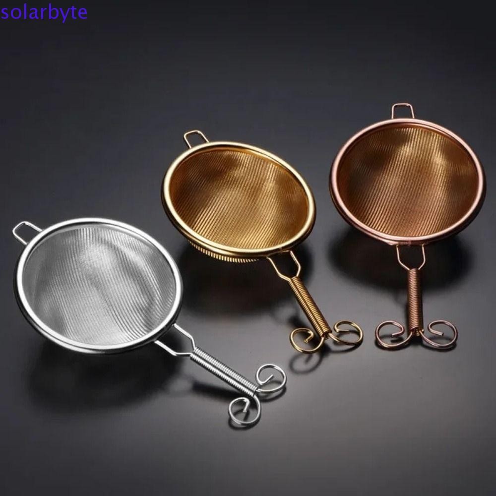 Solarbyte Fine ตาข่ายกระชอน,สแตนเลสสั้น/ยาวกรองชา,พรีเมี่ยมกรวยรูปลื่นทนทาน Skimmer ช้อนข้าว ...