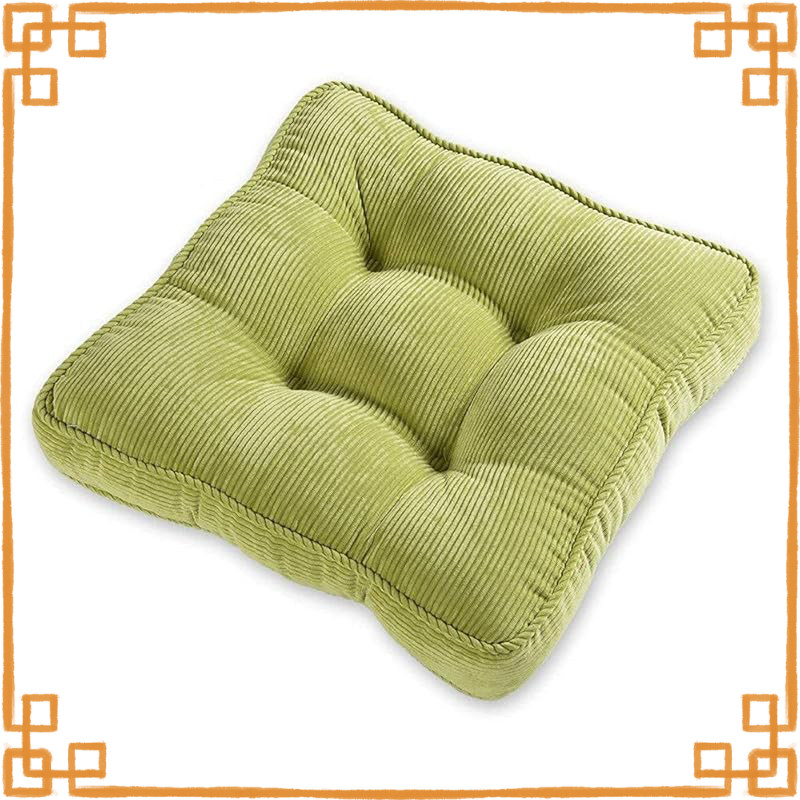 Baibu Home Comfortable Thick Cushion and Zabuton - Plush Corduroy Floor ...