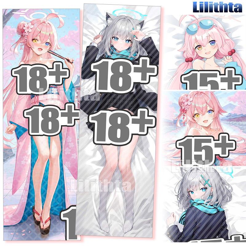 Dakimakura ปลอกหมอน Blue Archive Sunaookami Shiroko และ Takanashi ...