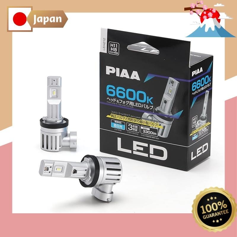 Piaa (Pia) ไฟตัดหมอก Led 6600K 12V 19W 3300Lm H8 H9 H11 H16 รับประกัน 3 ปี เข้ากันได้กับ Leh212 ...