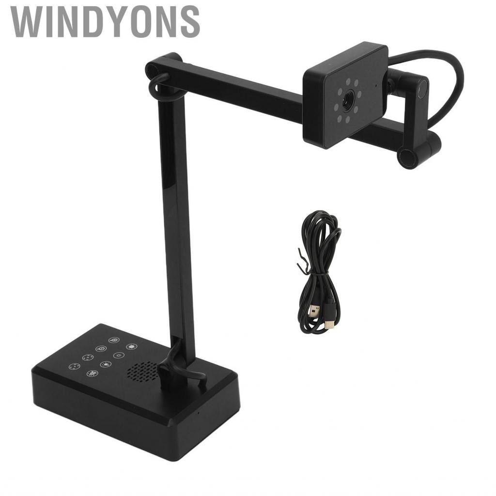 Windyons USB Document Camera 4K 16MP Ultra HD Webcam Adjustable Angle | Shopee Thailand