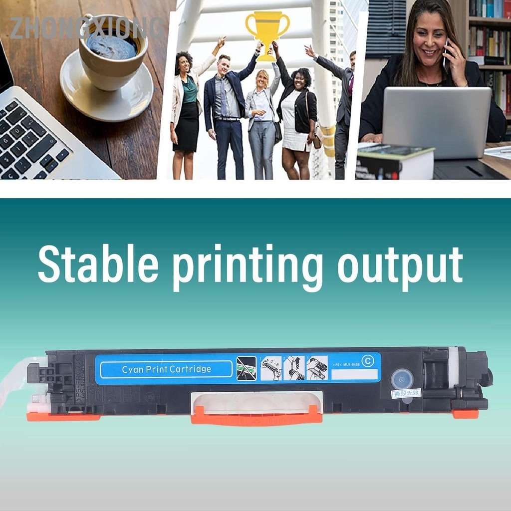ZhongXiong ตลับหมึกสีฟ้า 1300 แผ่น A4 ความจุ 130A CF351A สำหรับ Color ...