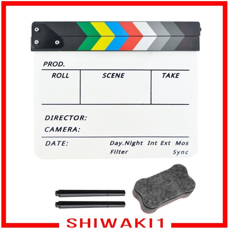 [Shiwaki1] ภาพยนตร์ Clapboard Clapperboard Mini Photo Prop ฟิล์มตัด ...