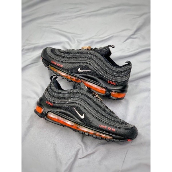 2022 USA SIngers Lil Nas X made with MSCHF x Air Max 97 "Satan Shoes ...