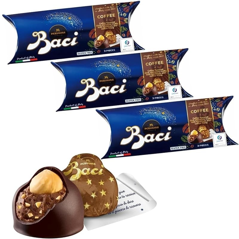 [ส่งตรงจากญี่ปุ่น]Baci กาแฟดาร์กช็อกโกแลต 3P (แพ็กละ 3 ชิ้น) Box N1-91 ...