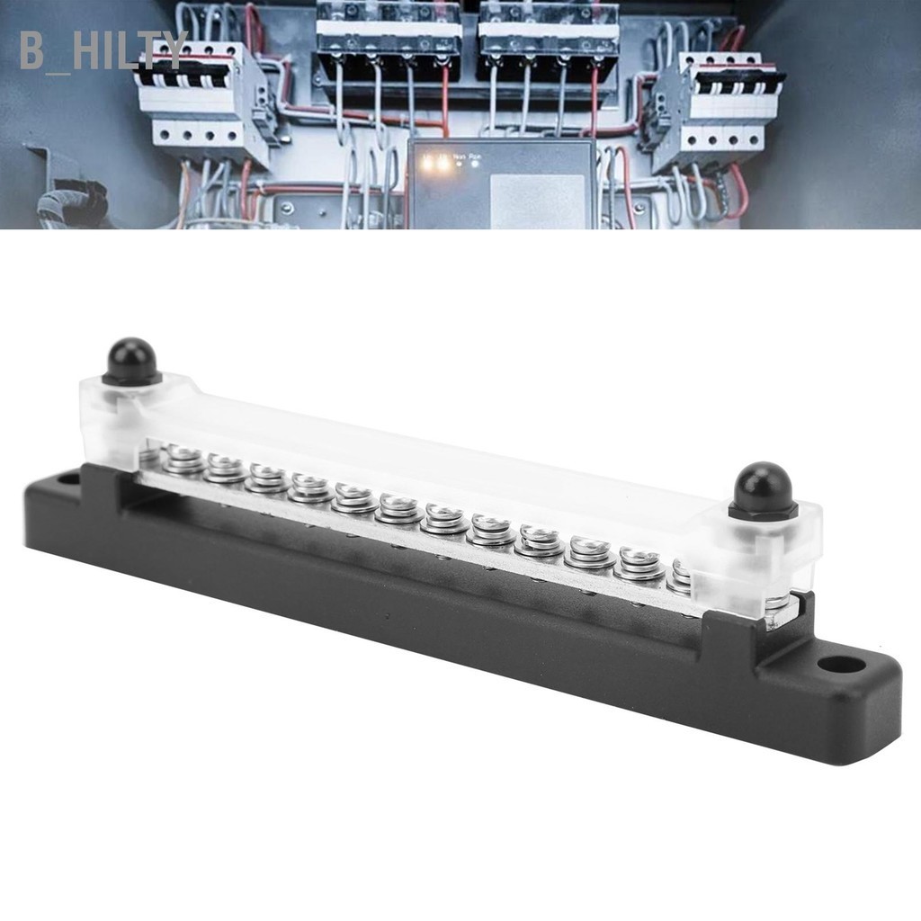 B_HILTY 12 Terminal Bus Bar 150A BusBar Block พร้อมฝาปิดโปร่งใสสำหรับรถ ...