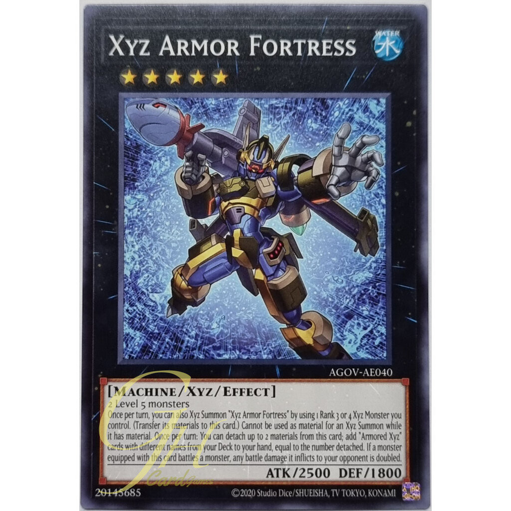Yugioh [AGOV-AE040] Xyz Armor Fortress (Common) | Shopee Thailand