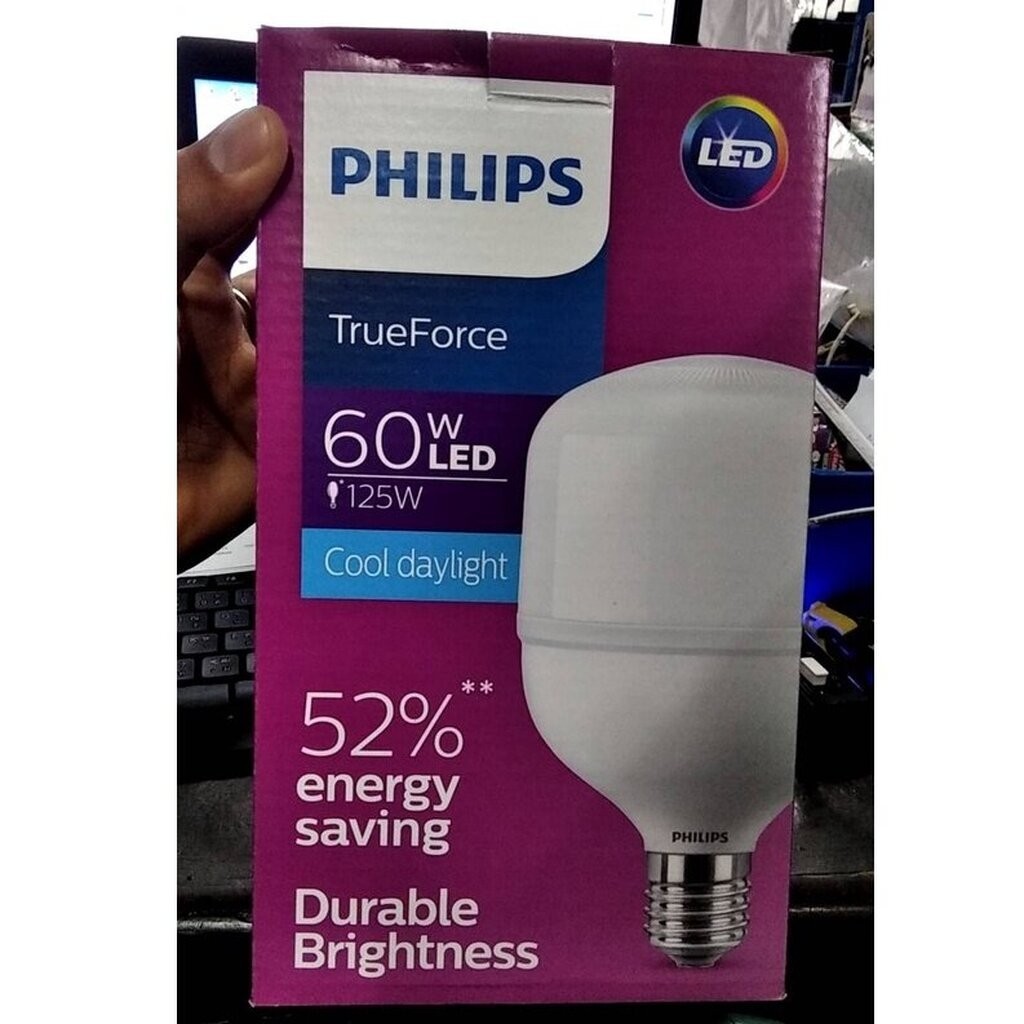 Philips หลอดไฟ LED 60W ทรูฟอร์ช แสงขาว 7000Lumen TrueForce Highbay LED E40 220V 60วัตต์ แสงขาว ...